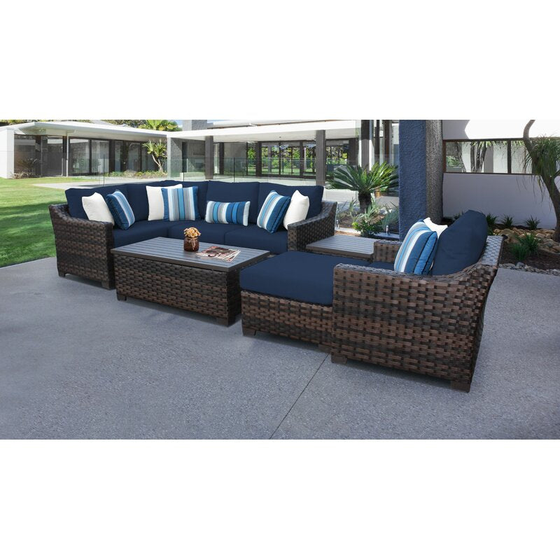 Kinzlee Wicker/Rattan 6 Piece Outdoor Set K8565 (5 boxes) – Salvage & Co Indy