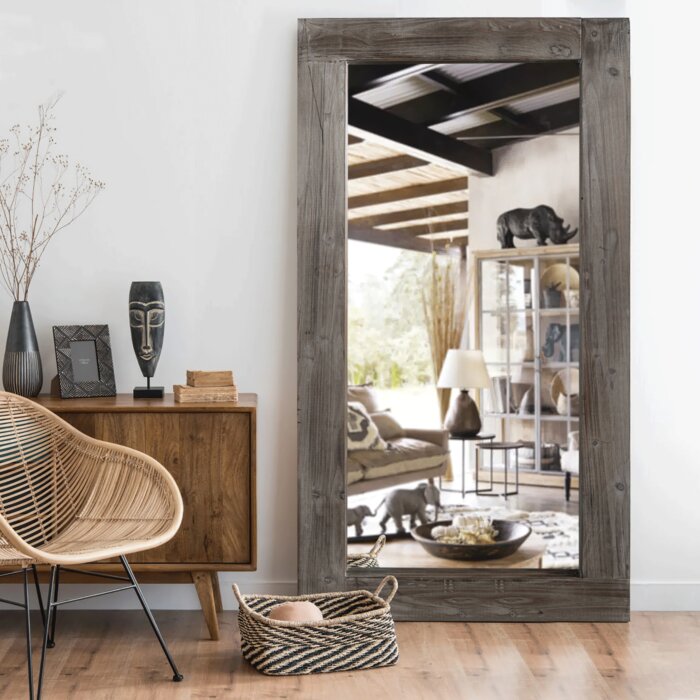 Moura Rectangle Wood Floor Mirror – Salvage & Co Indy