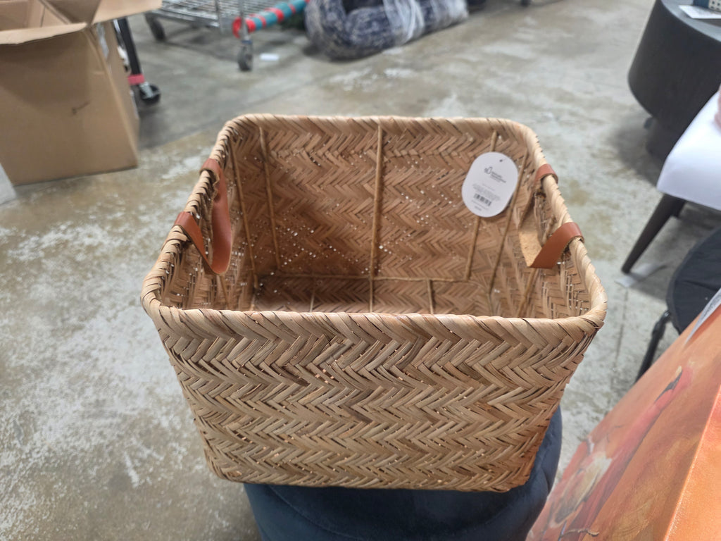Herringbone Weave Cube Basket - Threshold™ - SHOWROOM ITEM – Salvage & Co Indy