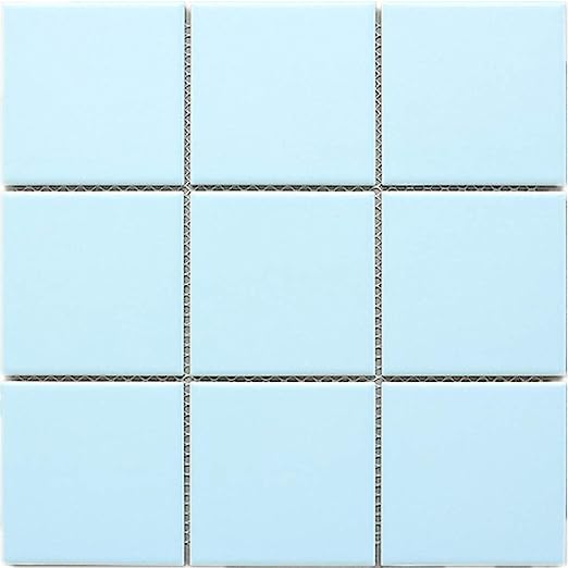 Square Baby Blue Light Blue Porcelain (Matt Finish) Floor & Wall Tile ...