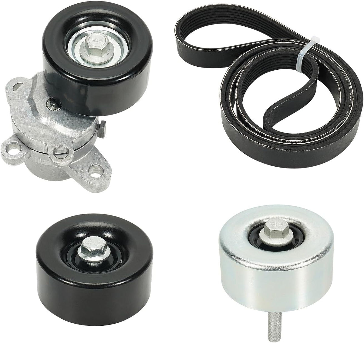 Engine Drive Belt Tensioner Idler Pulley Serpentine Belt Kit Compatibl ...