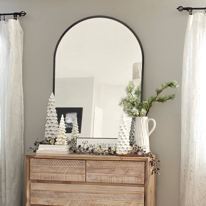 Joyce Arched Wall Decor Mirror Bathroom Arch Top Wall Mirror – Salvage ...