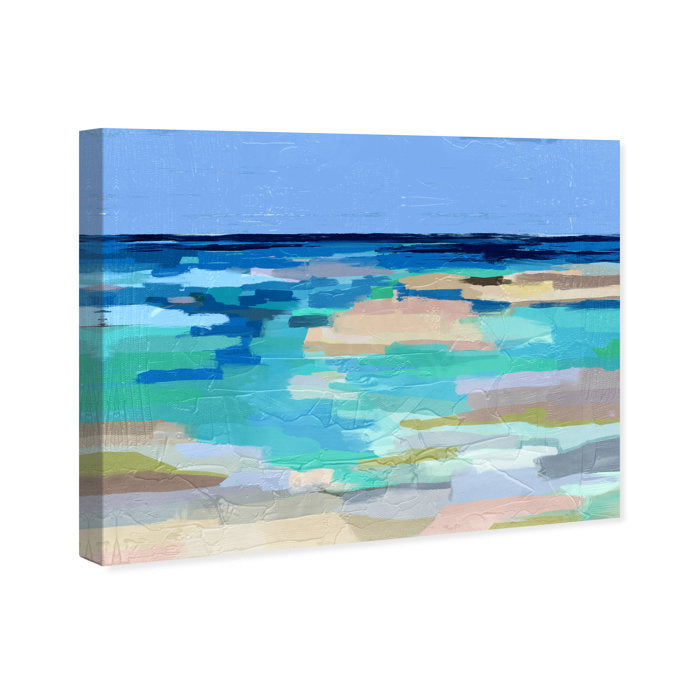 Abstract Sea Painted Beach Coastal Blue by Oliver Gal Print – Salvage ...