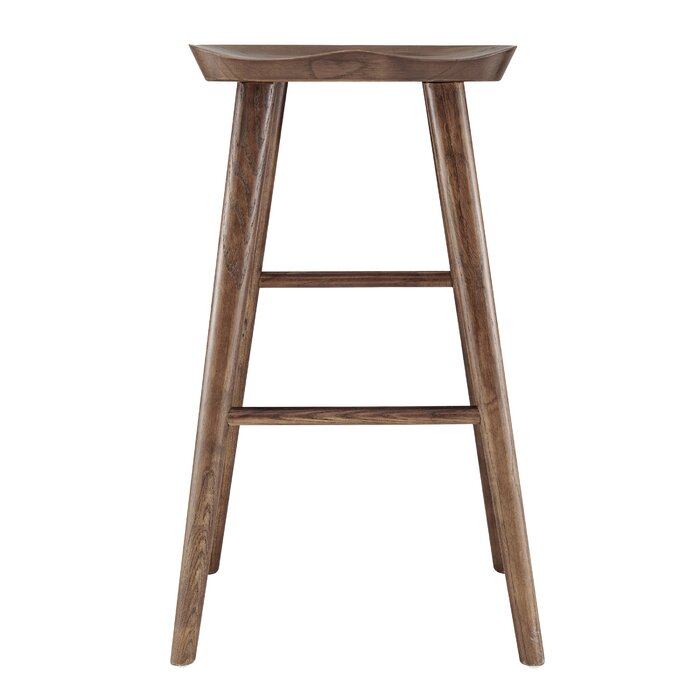 Walnut Anzie Solid Wood Bar Stool – Salvage & Co Indy