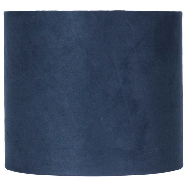 Classic Drum Suede Lamp Shade, Navy Blue – Salvage & Co Indy