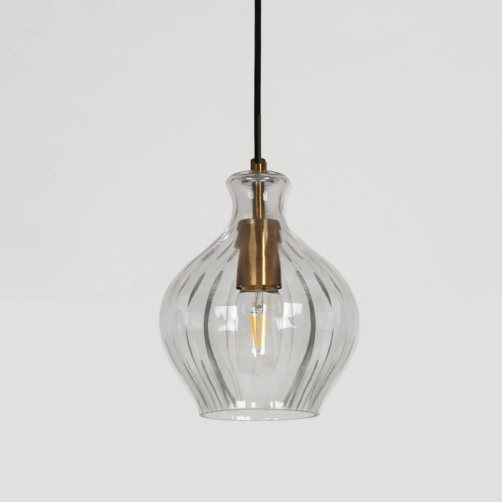 SET OF 2 Pendant Light Fluted Glass, 2 Boxes – Salvage & Co Indy