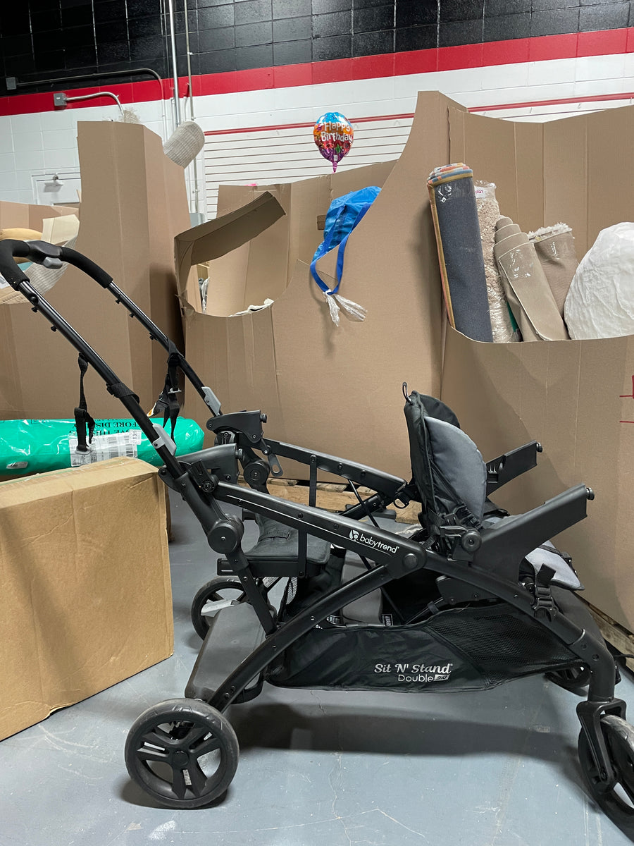 Sit N' Stand Double Stroller - Madrid Black – Salvage & Co Indy