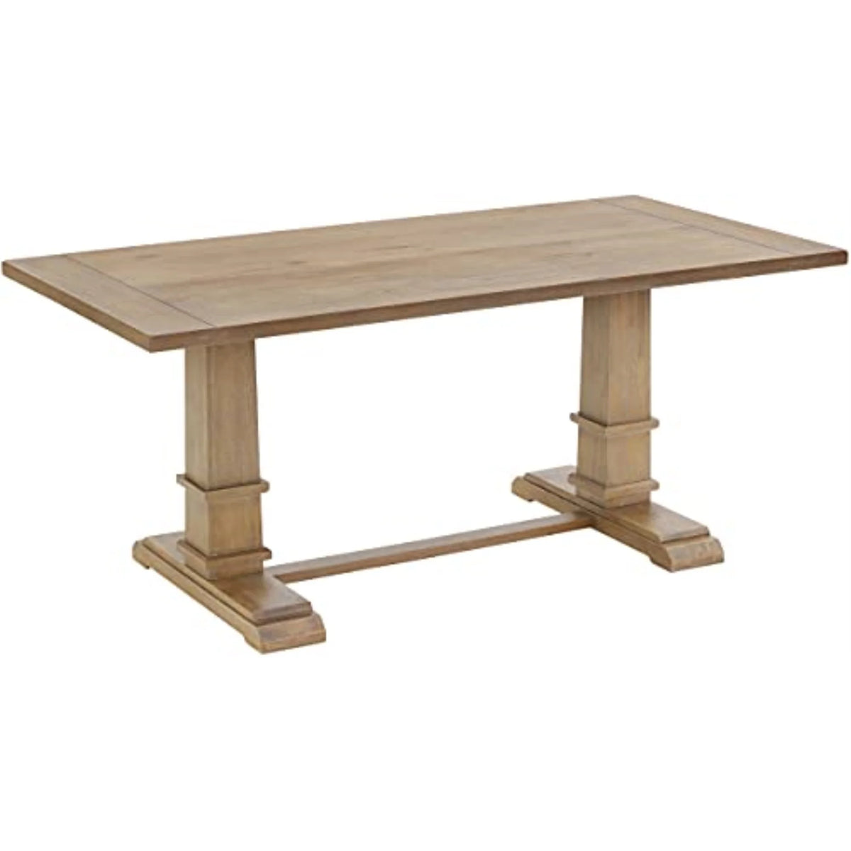 Joanna Modern Wood Dining TABLE TOP ONLY in Rustic Brown – Salvage & Co ...