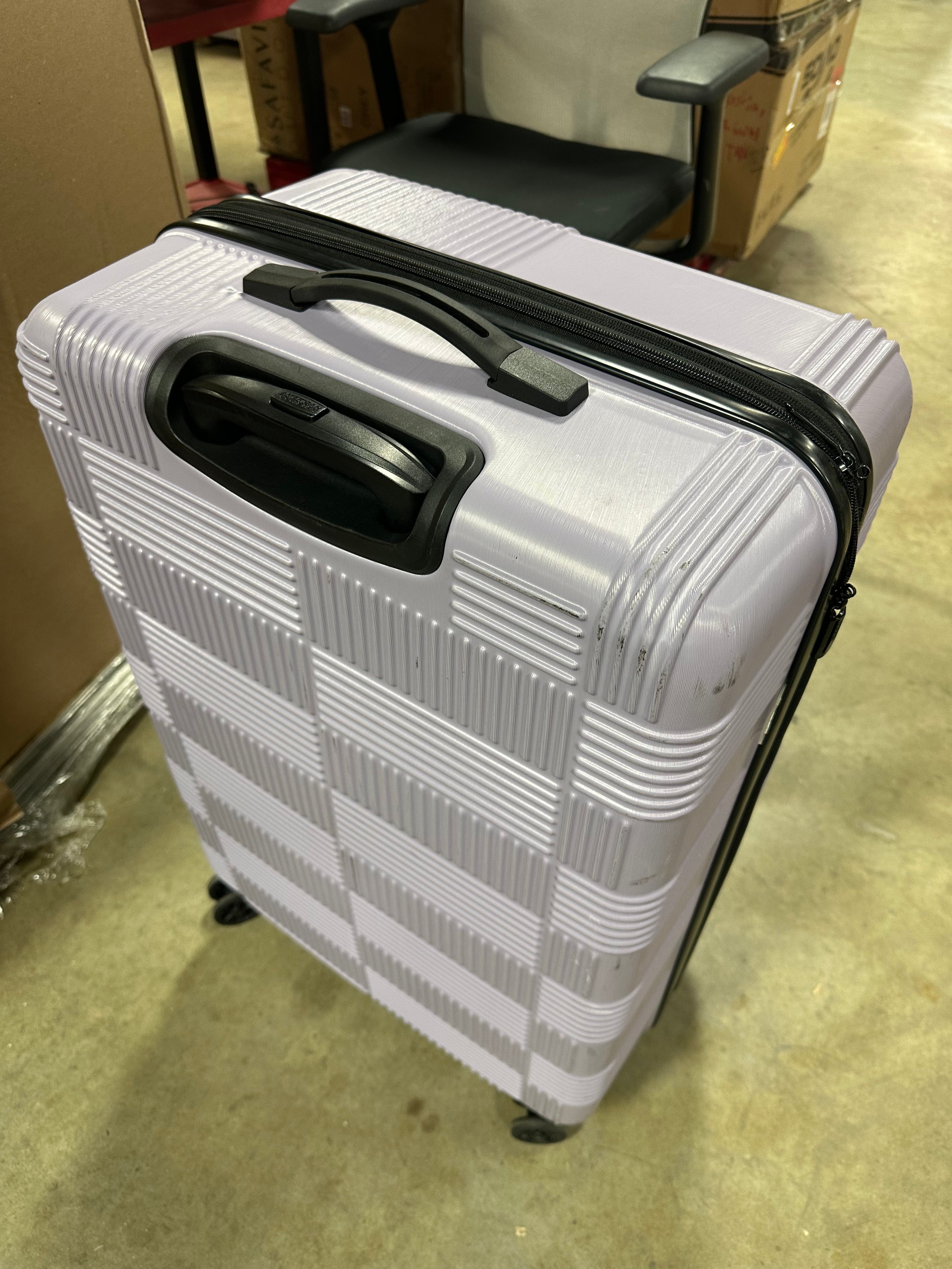 NXT Checkered Hardside Carry On Spinner Suitcase – Salvage & Co Indy