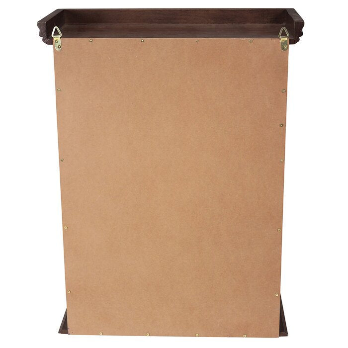 Denya Solid Wood Mirrored Back Curio Cabinet – Salvage & Co Indy