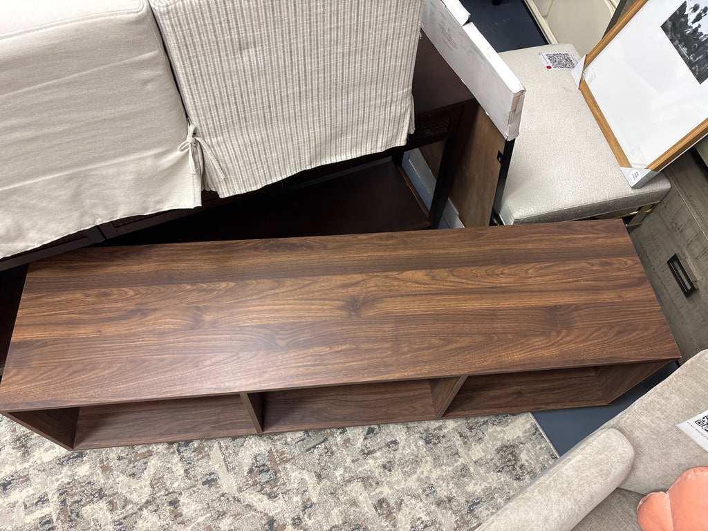 Large Liam Record Storage Console Cabinet - Walnut SHOWROOM ITEM ...