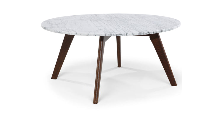 Riley Marble Round Coffee Table – Salvage & Co Indy