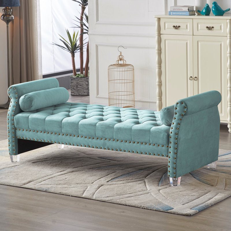 Fleeton Velvet Upholstered Bench – Salvage & Co Indy