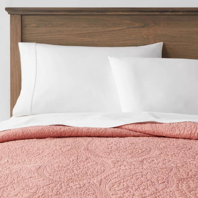 Garment Washed Paisley Stitch Quilt - King – Salvage & Co Indy