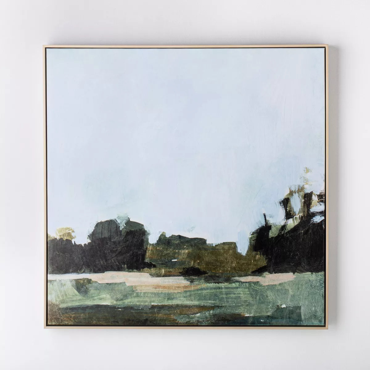 36" x 36" Treeline Abstract Framed Canvas - Threshold™ designed with S ...