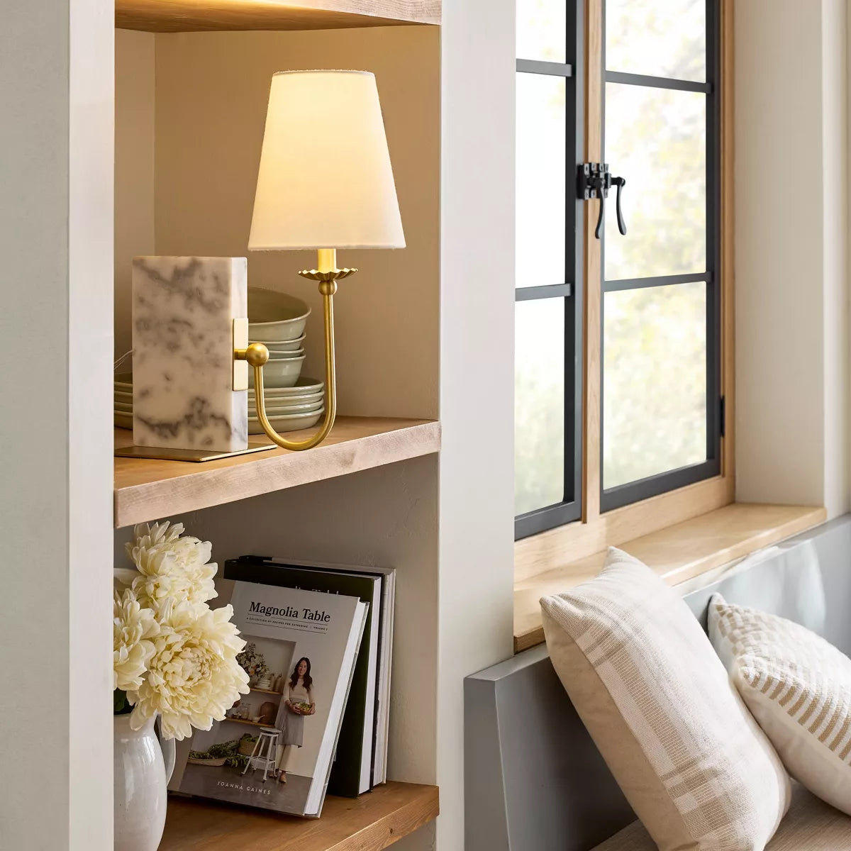 Marble Book Shelf Lamp – Salvage & Co Indy