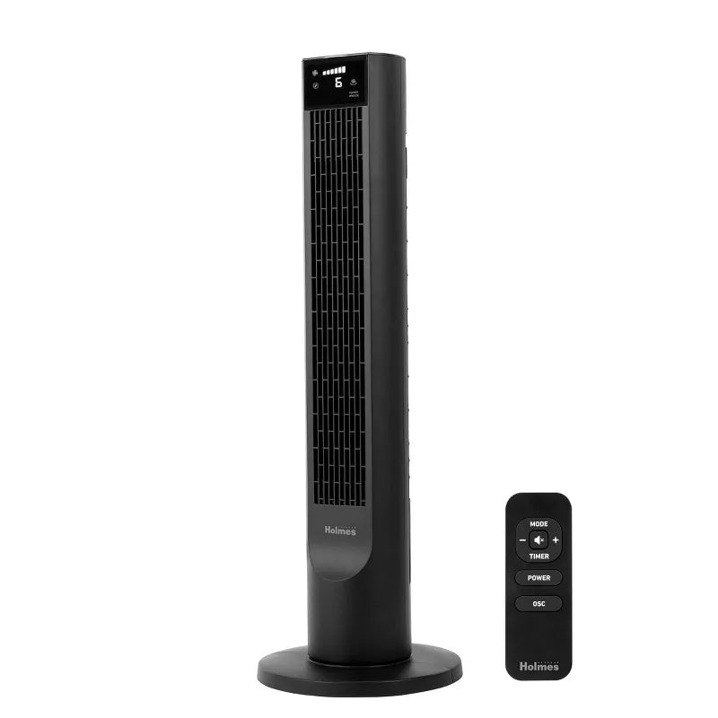 CleanBreeze Oscillating 6-Speed Digital Tower Fan with Remote Control ...