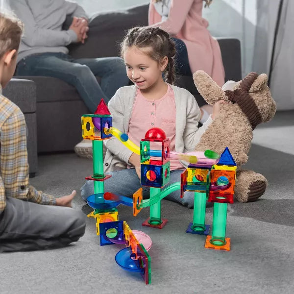Magnetic Marble Run 70pc Building Set – Salvage & Co Indy