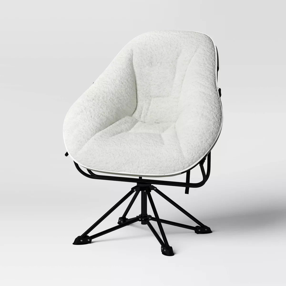 Padded Hex Swivel Chair Cream : Upholstered College Dorm Essential ...