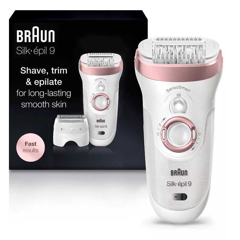 2-in-1 Women's Cordless Wet & Dry Epilator + Bikini Trimmer + 2 Extra ...