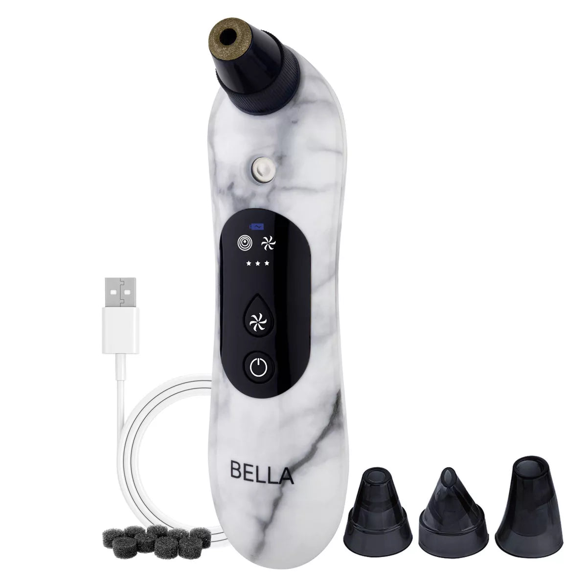 BELLA 3-in-1 Diamond Tip Microdermabrasion System, with Nano Mist & Po ...