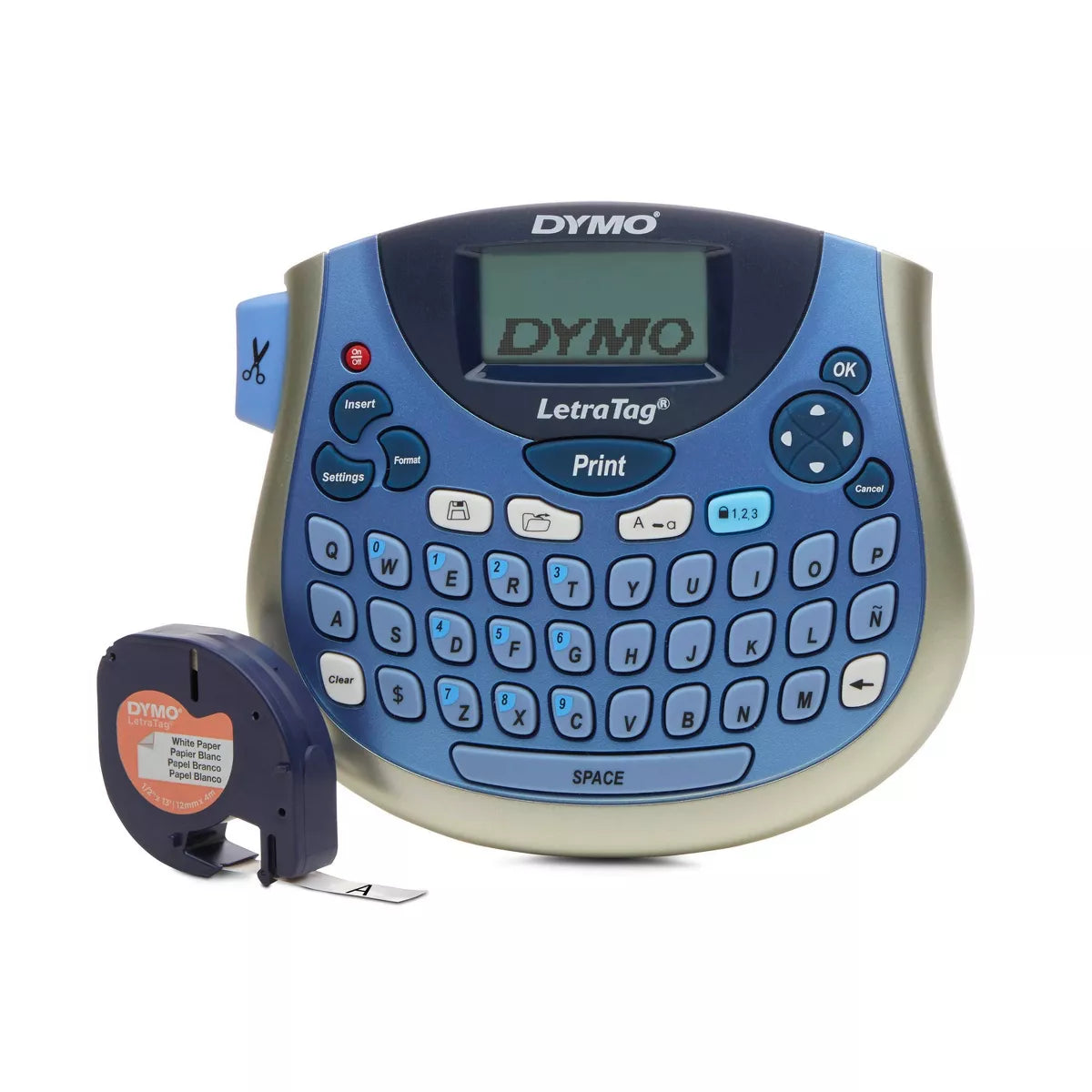 LetraTag Table Top Label Maker: Gray, Battery-Powered, Plastic, Requir ...