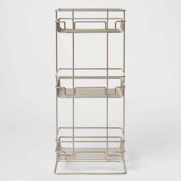 3 Tier Round Wire Shower Storage Tower – Salvage & Co Indy