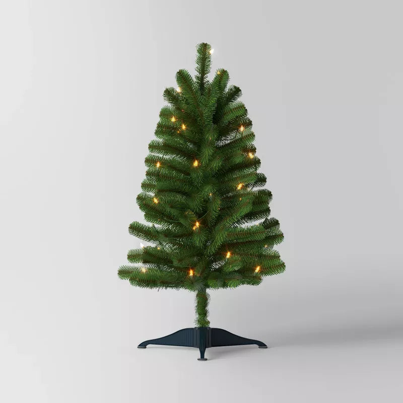 Pre-lit Alberta Spruce Artificial Christmas Tree – Salvage & Co Indy