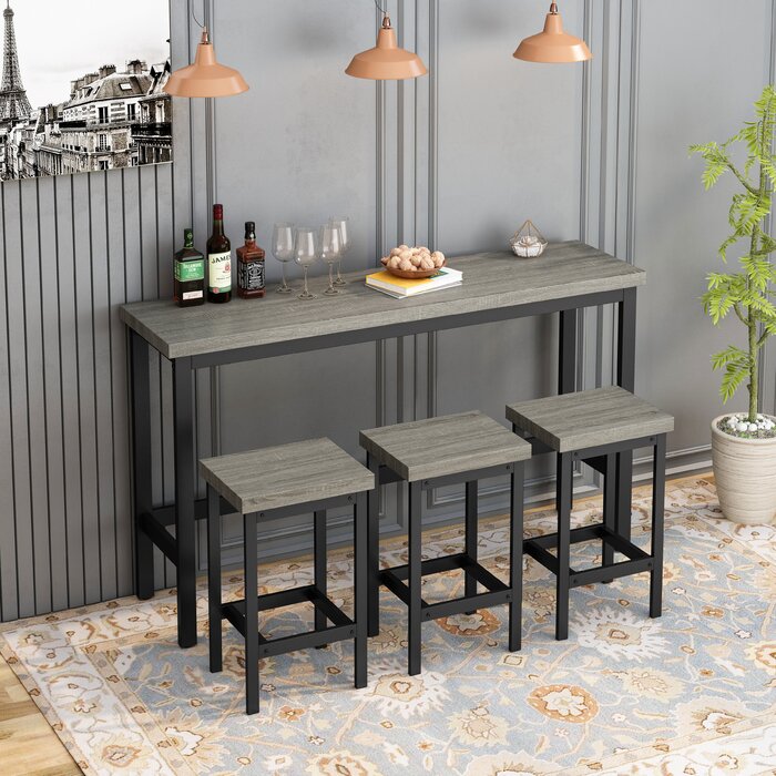 Georgina 3 - Person Counter Height Dining Set – Salvage & Co Indy