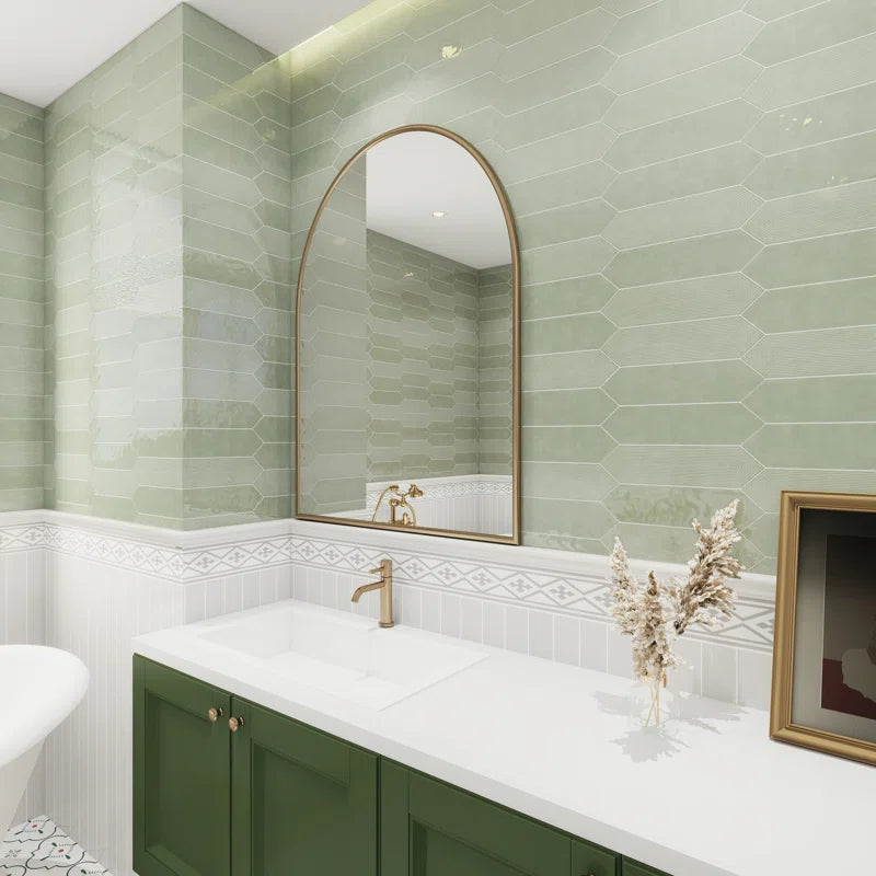 Glazed Ceramic Picket Subway Tile – Salvage & Co Indy