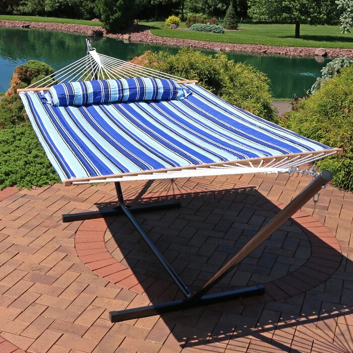 Harmon Double Spreader Bar Hammock with Stand – Salvage & Co Indy