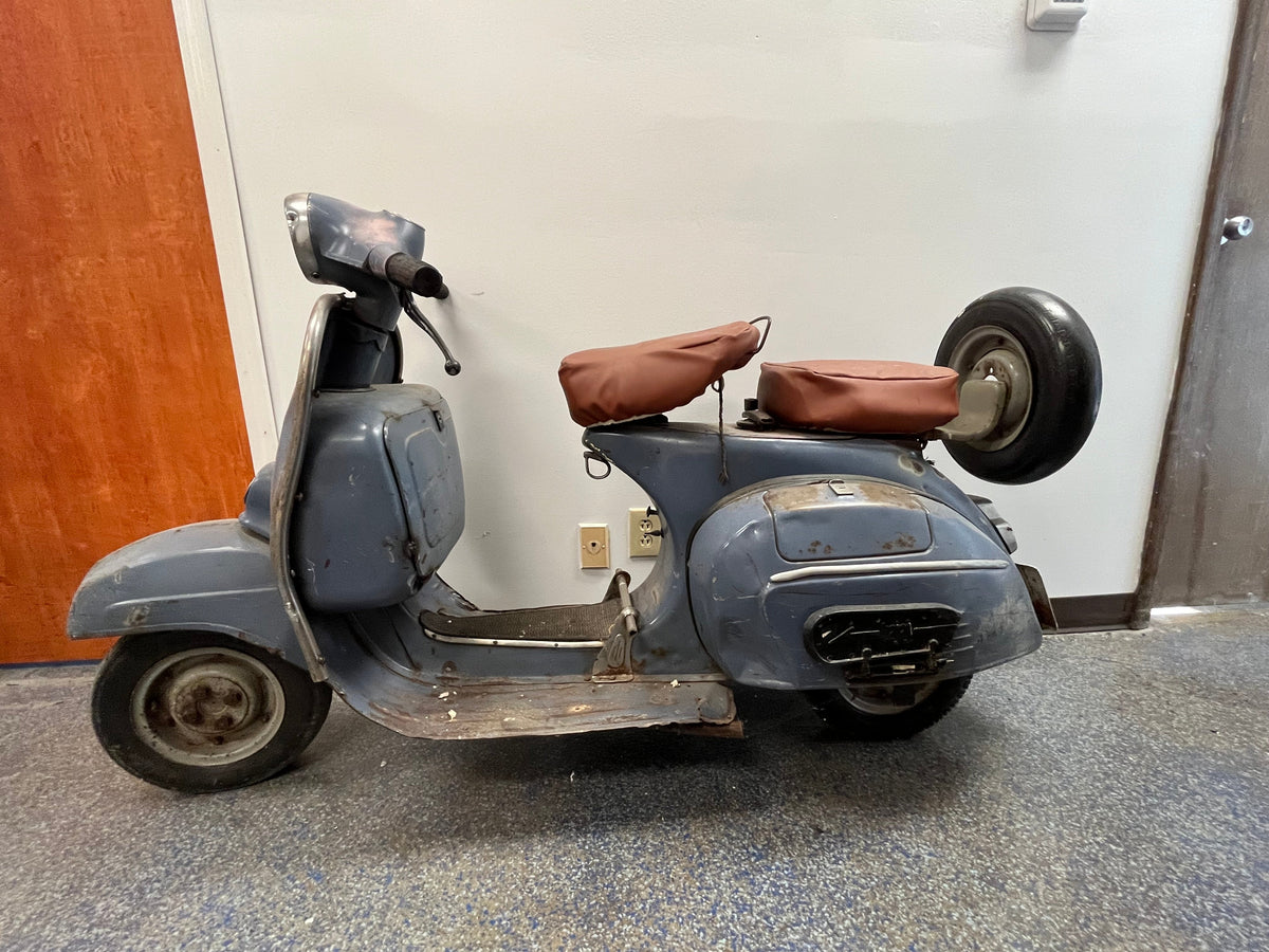 Bajaj super life sized scooter decor – Salvage & Co Indy
