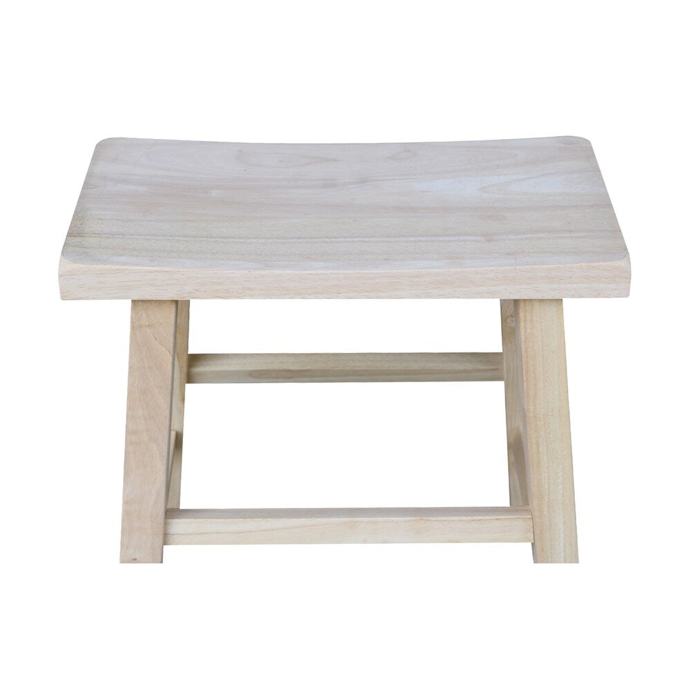 International Concepts Saddle Seat Stool - Unfinished - Short – Salvage ...