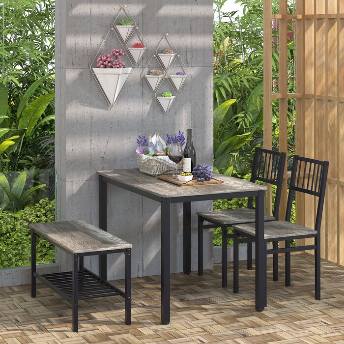 Kennett 4 - Piece Dining Set – Salvage & Co Indy