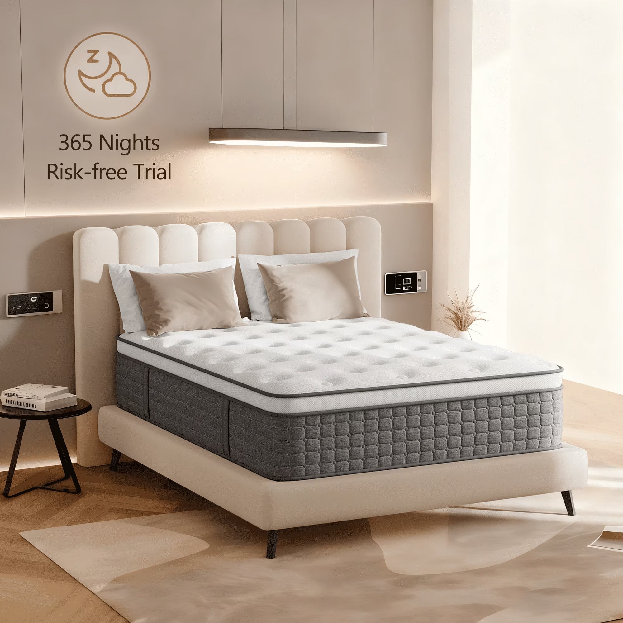 Firm Full Mattress, Gel Memory Foam Hybrid – Salvage & Co Indy
