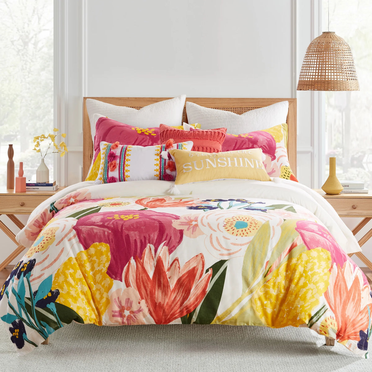 Grandiflora Comforter Set - King Comforter - Multicolor Bold Contempor ...