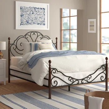 Mariners Metal Open-Frame Bed Queen – Salvage & Co Indy
