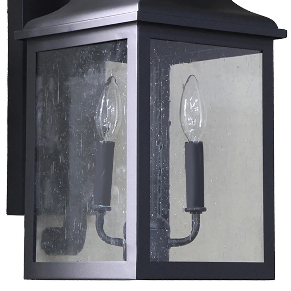 Morgan 2 Light Exterior Lighting in Black Finish (Set of 2) - 2 Boxes ...
