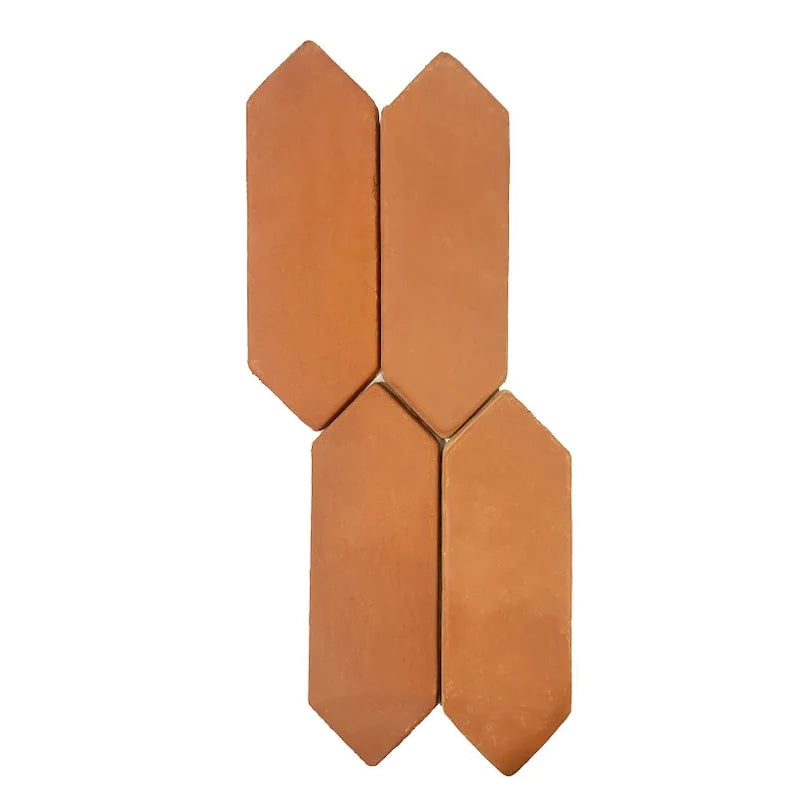 Natural Terracotta Picket tile - Set of 14 Tiles – Salvage & Co Indy
