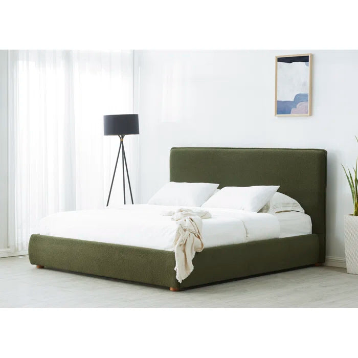 Perci Upholstered Platform Bed - King - 2 BOXES – Salvage & Co Indy