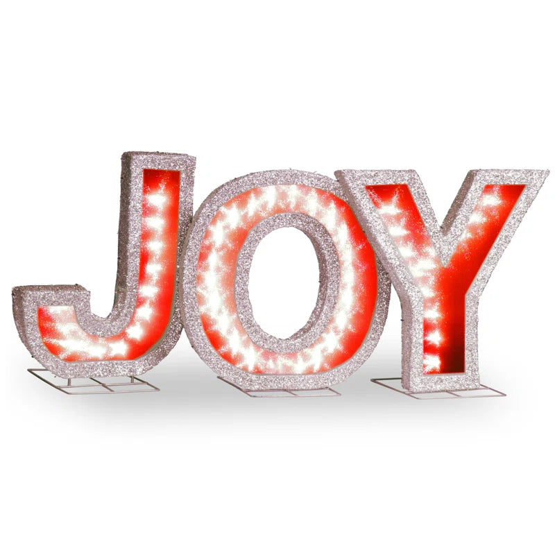 Pre-Lit JOY Lighted Display (no further discounts) – Salvage & Co Indy
