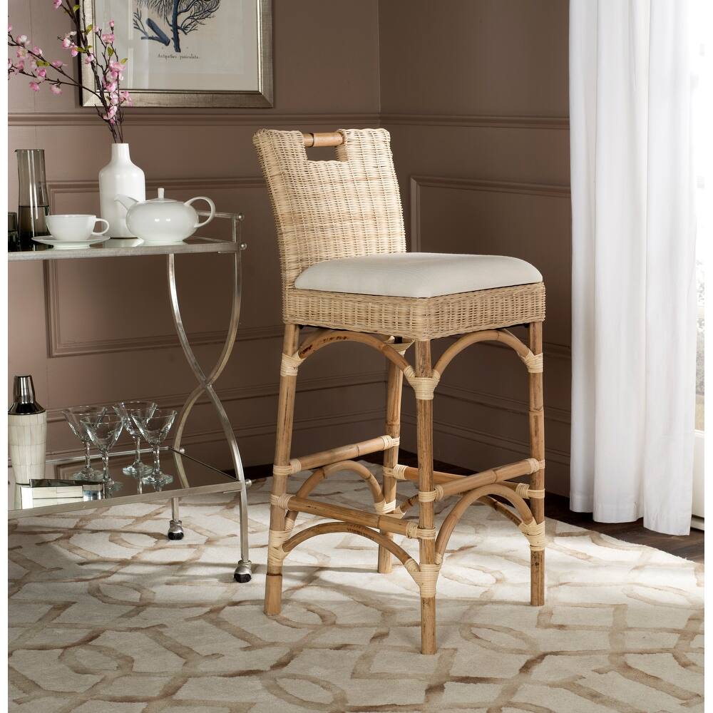 Fremont Natural Cushioned Bar Stool – Salvage & Co Indy