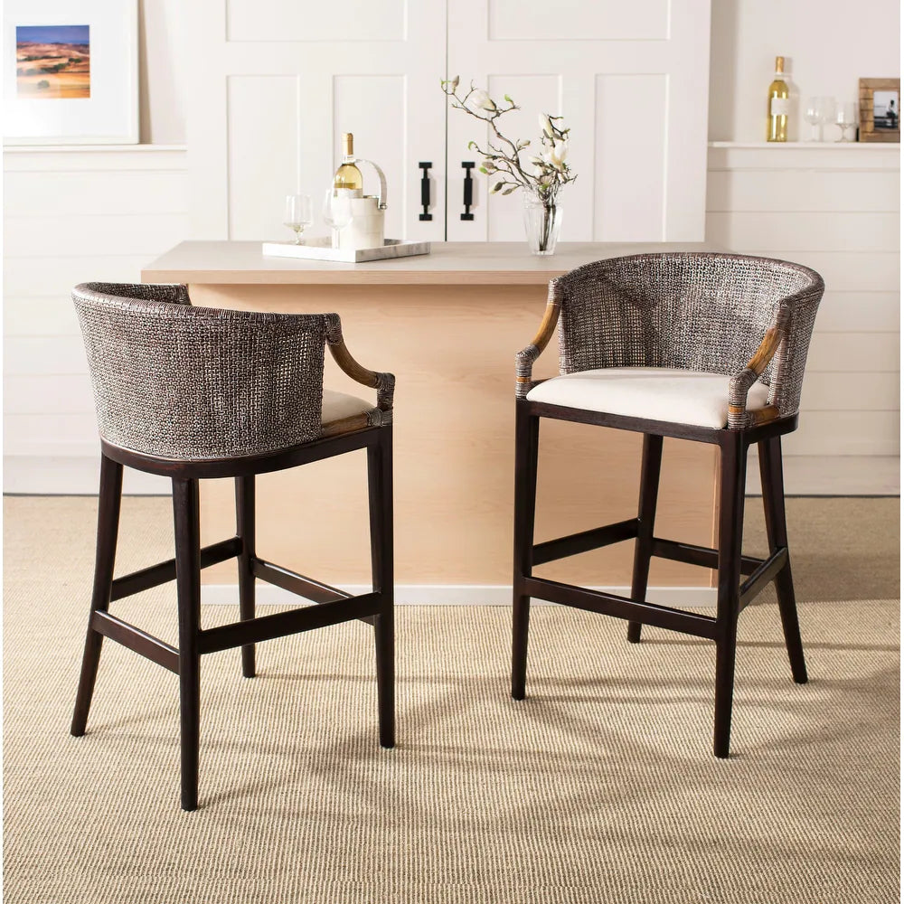 Brando Rattan Bar Stool – Salvage & Co Indy