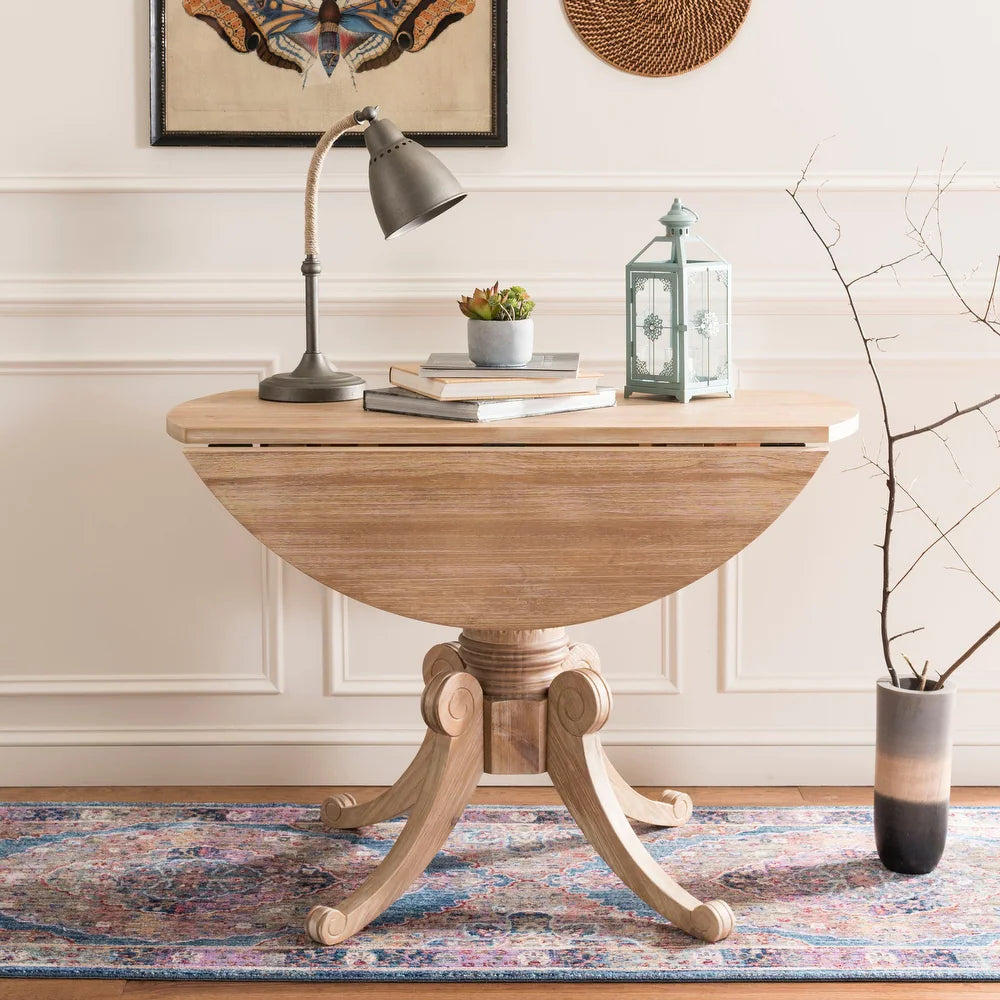Forest Rustic Natural Drop Leaf Dining Table - Rustic Natural – Salvage ...