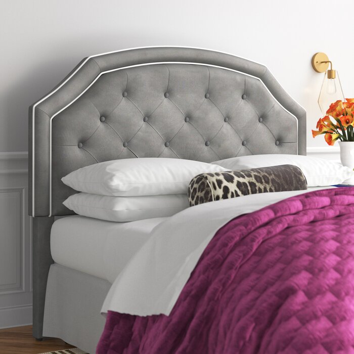 Full / Queen Charcoal Sassone Upholstered Headboard – Salvage & Co Indy