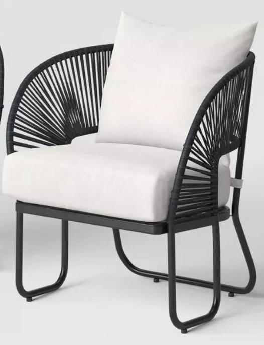 Mackworth Rope Outdoor Patio Club Chair SHOWROOM ITEM – Salvage & Co Indy