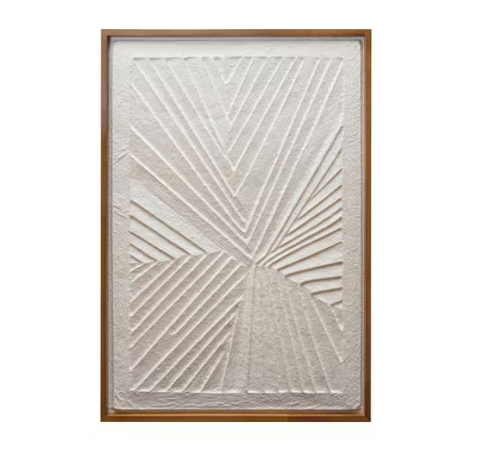 White Handmade Paper Textured Wall Art – Salvage & Co Indy