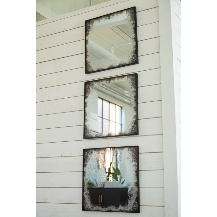 Square Metal Wall Mirror (Set of 3) – Salvage & Co Indy