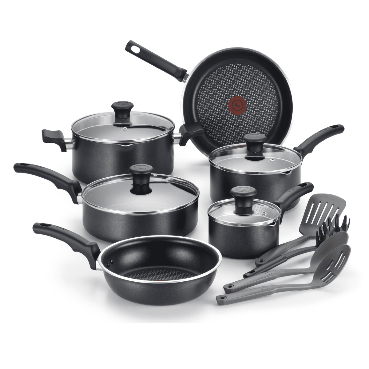 Comfort Titanium Nonstick Cookware, 14 piece Set, Black – Salvage & Co Indy