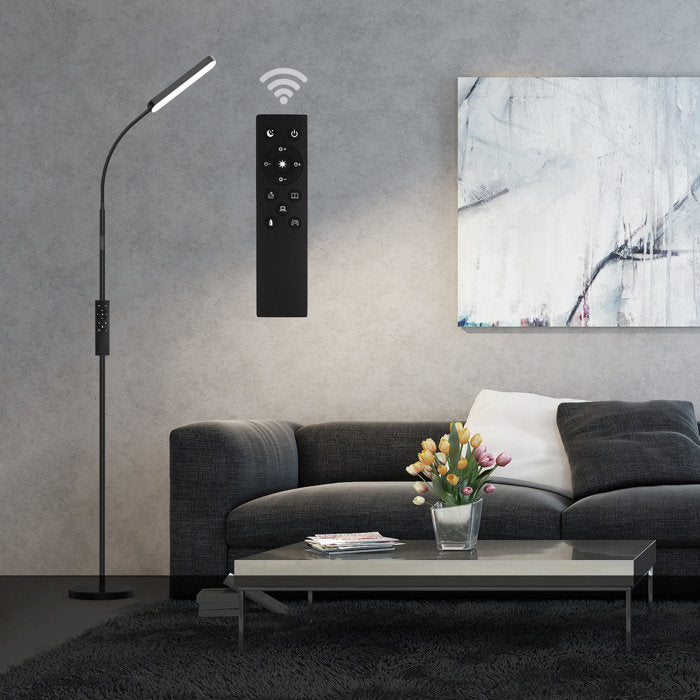 Tanieka LED Standing Task/Reading Floor Lamp with Remote Control for L ...